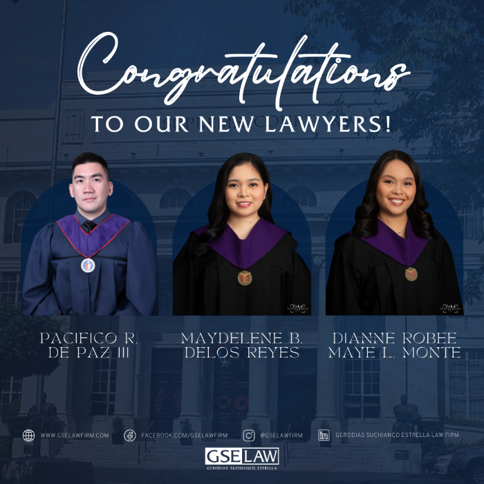 13 December 2024 – Congratulations to our New Lawyers! - Law Firm Philippines | Legal Services ...