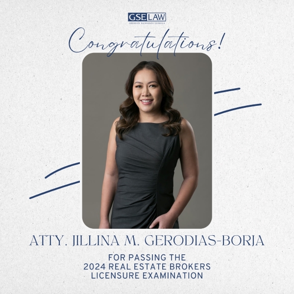 April 2024 – Congratulations Atty. Jillina M. Gerodias-Borja - Law Firm Philippines | Legal ...